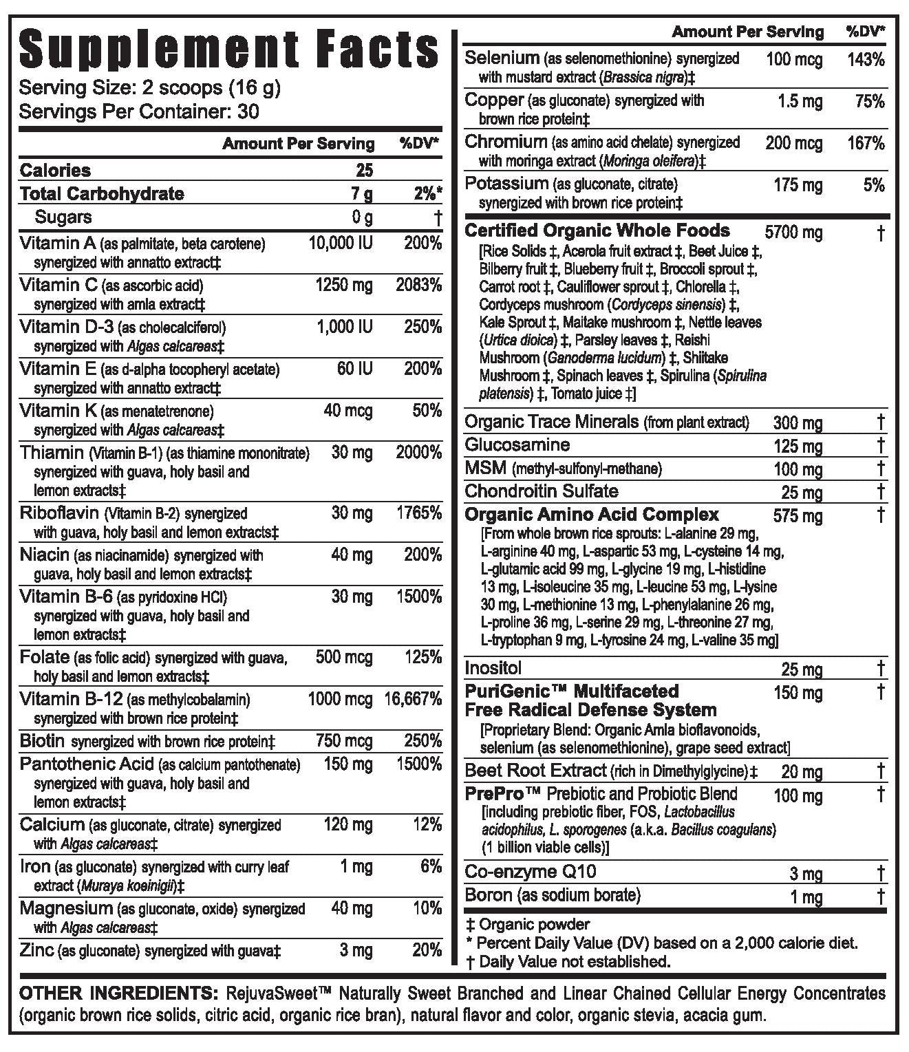 citrus peach fusion vitamin blend
