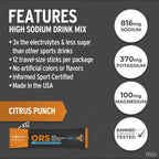 Citrus punch electrolyte drink mix