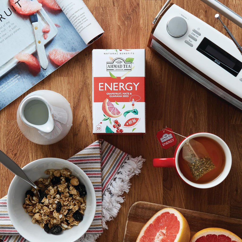 citrusy grapefruit herbal tea bags