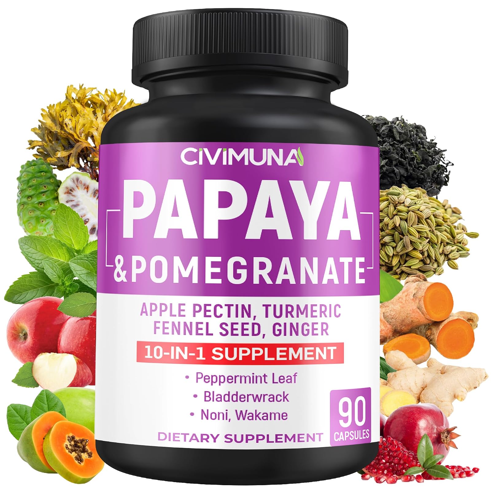 CIVIMUNA papaya capsules for digestion