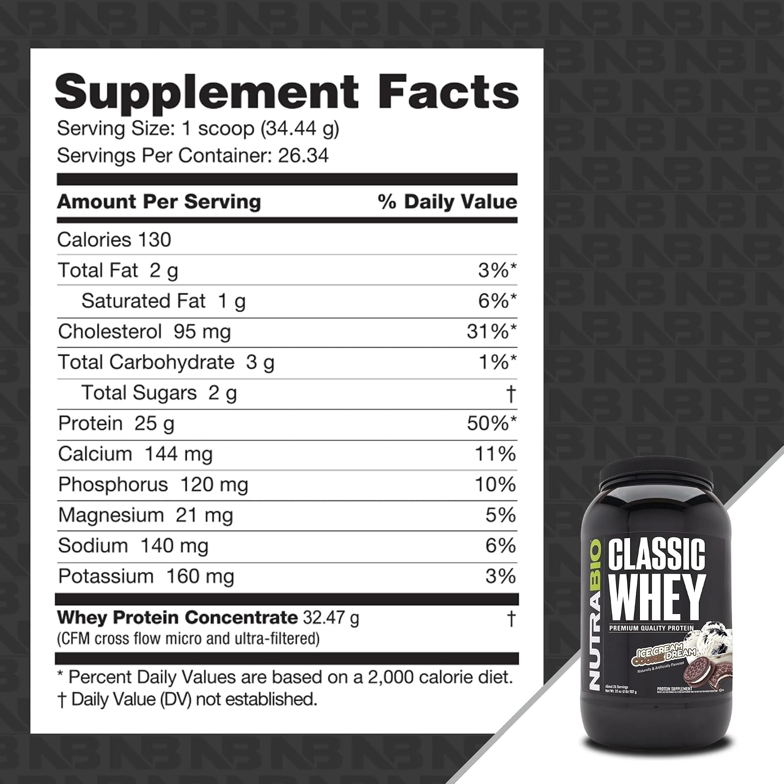 Classic whey protein for post-workout recovery
