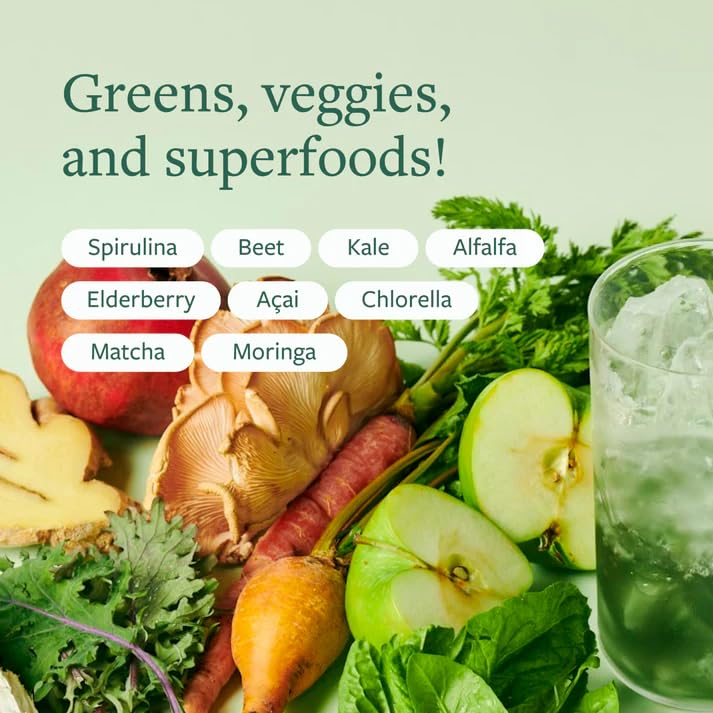 CLEAN Greens spirulina for energy boost