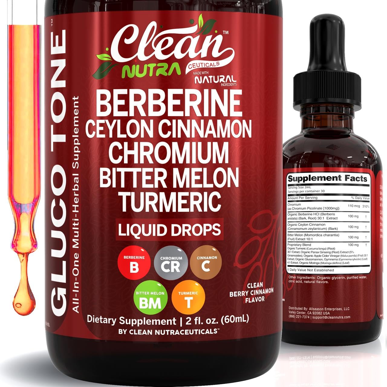 Clean Nutra berberine liquid drops
