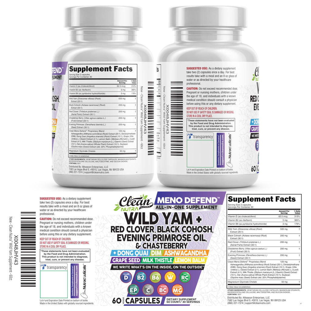 clean nutra black cohosh supplement