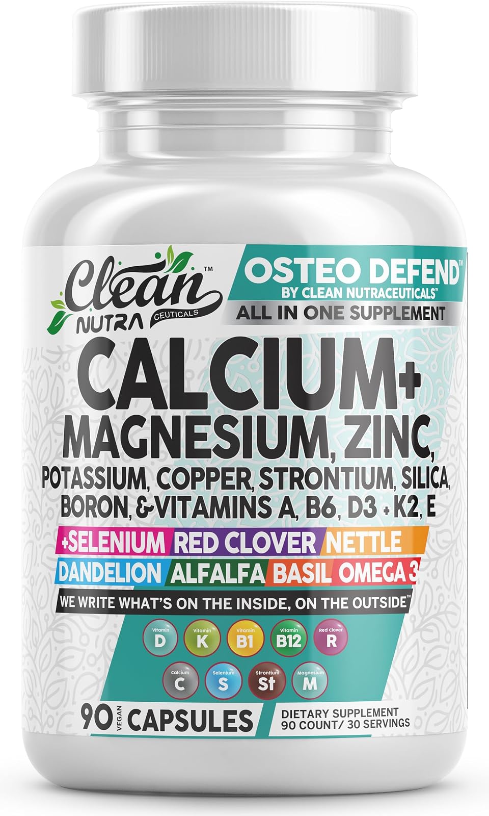 Clean Nutra calcium magnesium zinc capsules