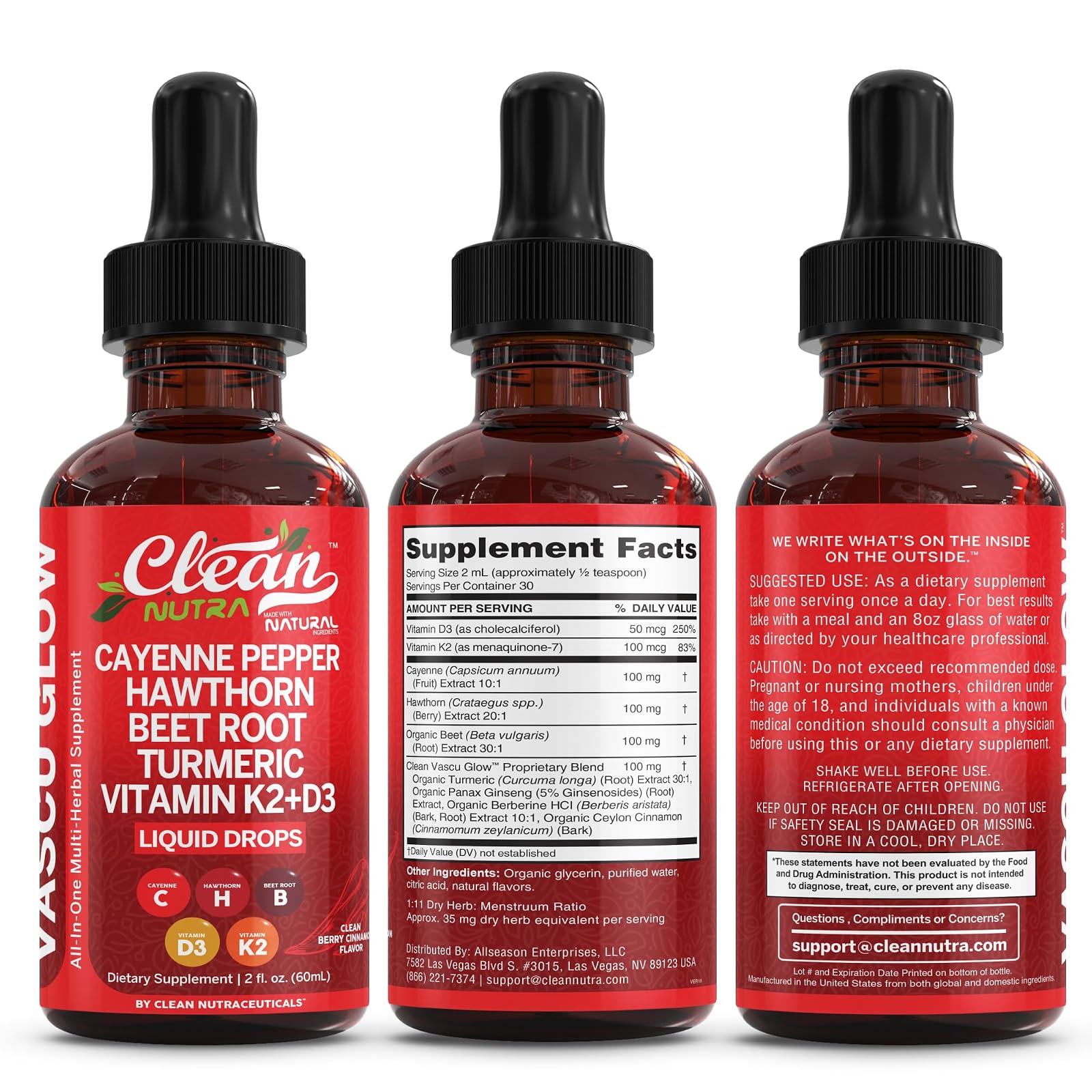 Clean Nutra cayenne drops for energy