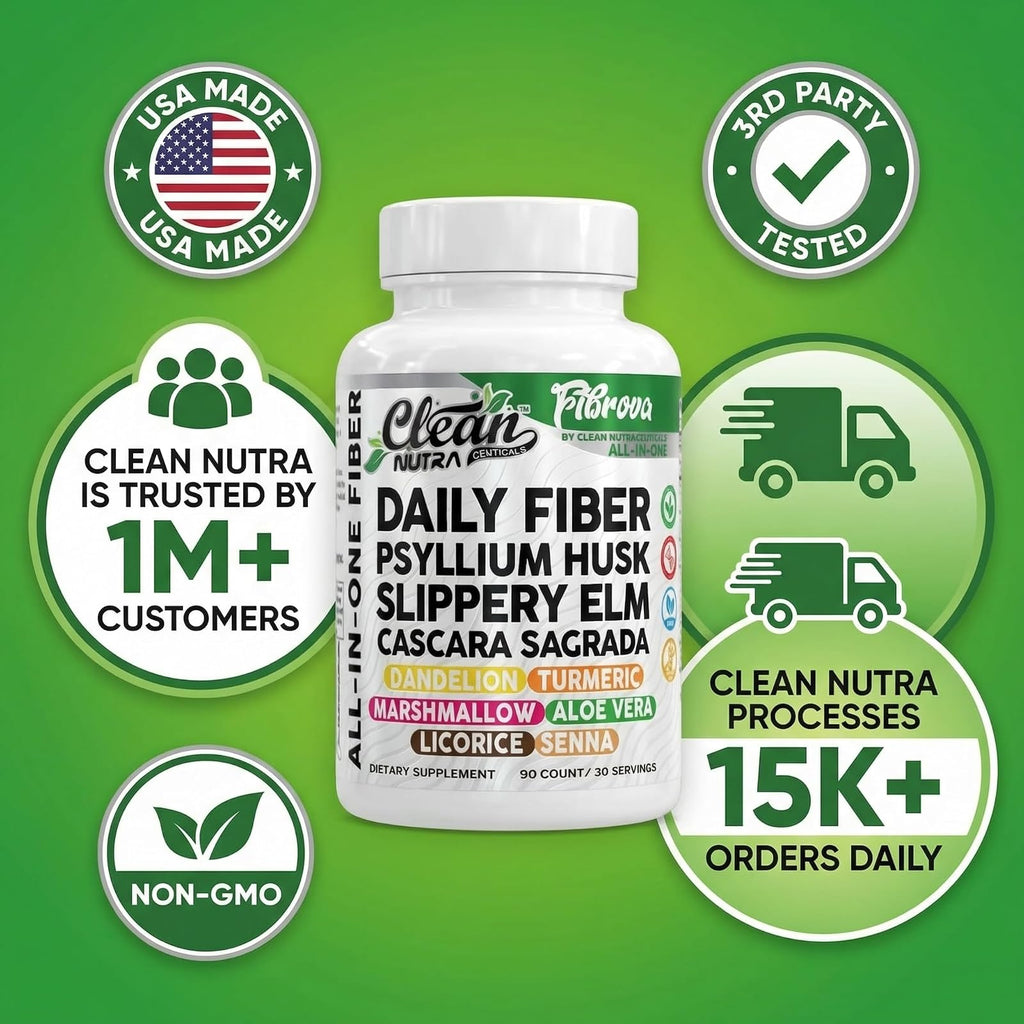 Clean Nutra fiber supplement for digestive health