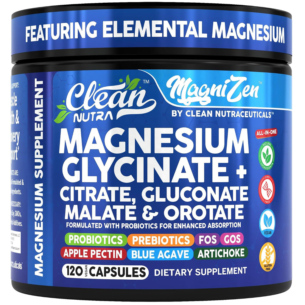 Clean Nutra magnesium glycinate capsules