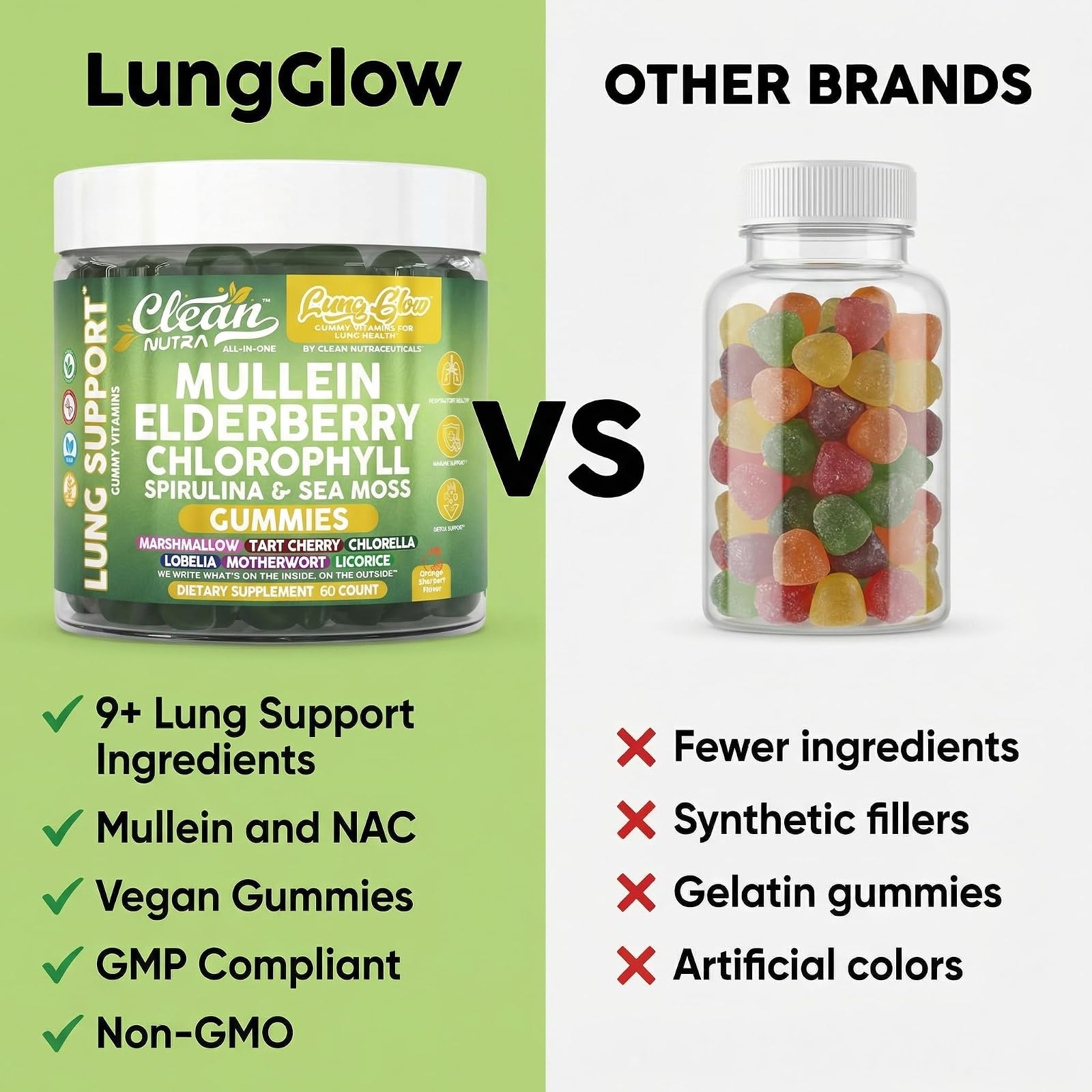 Clean Nutra Mullein Gummies for soothing effects
