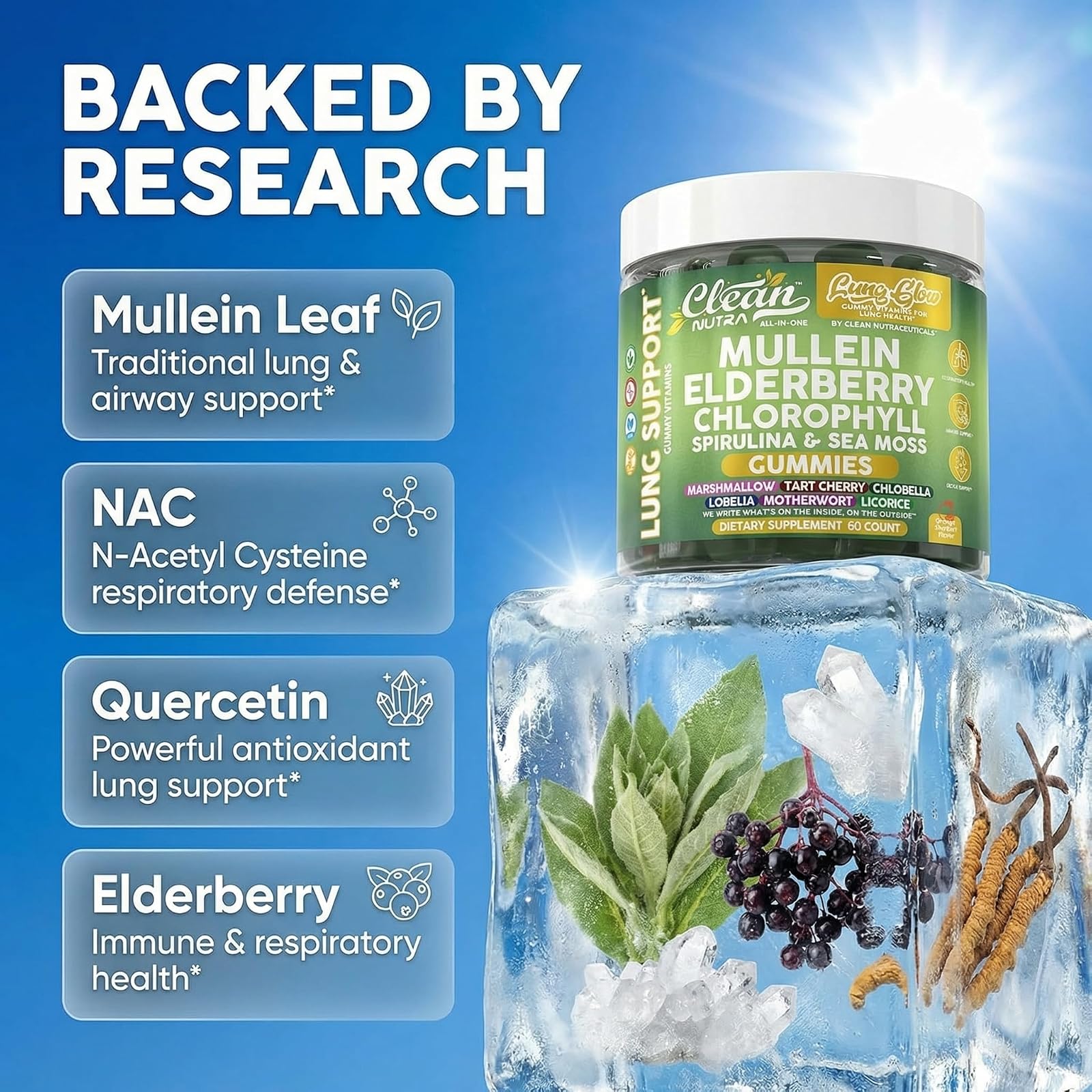Clean Nutra Mullein Gummies immune support