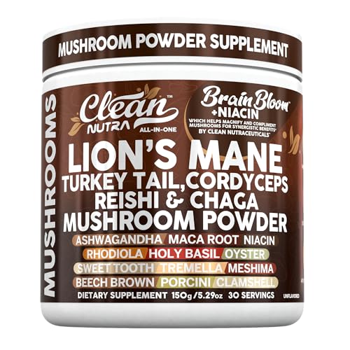 Clean Nutra mushroom powder for smoothies