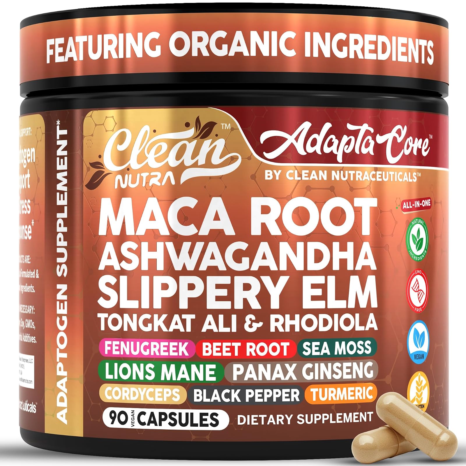 Clean Nutra organic maca root capsules