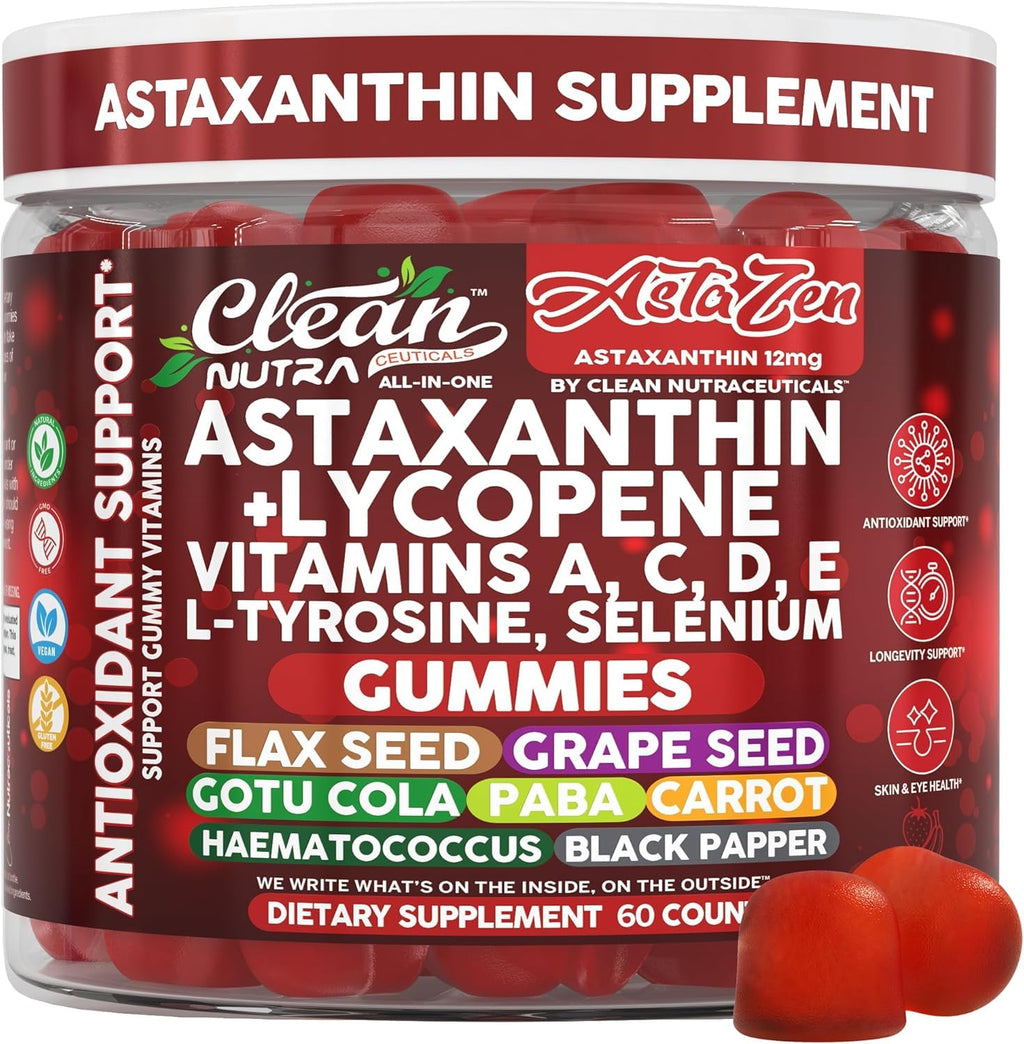 Clean Nutraceuticals AstaZen gummies for antioxidants