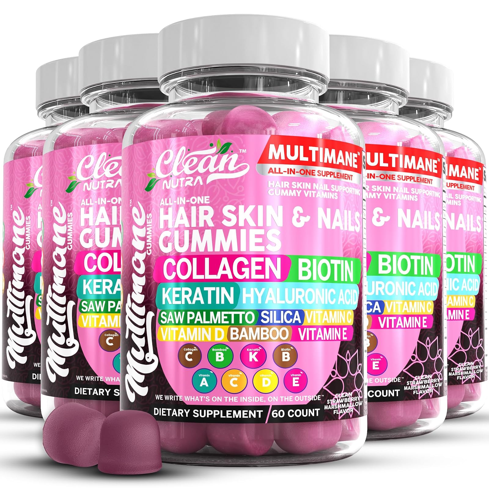 Clean Nutraceuticals biotin gummies for hair