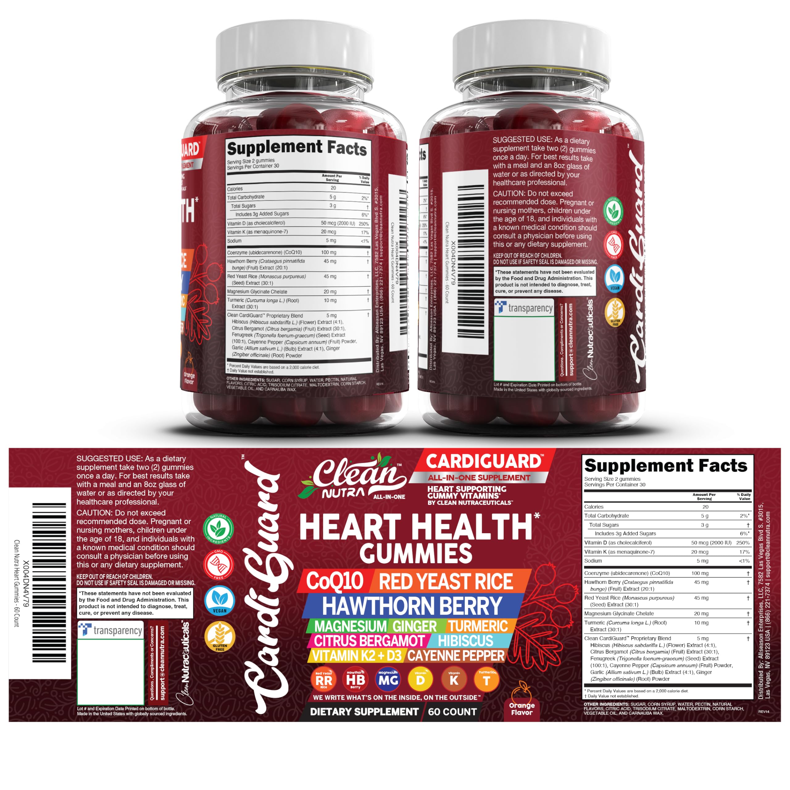Clean Nutraceuticals blended supplements