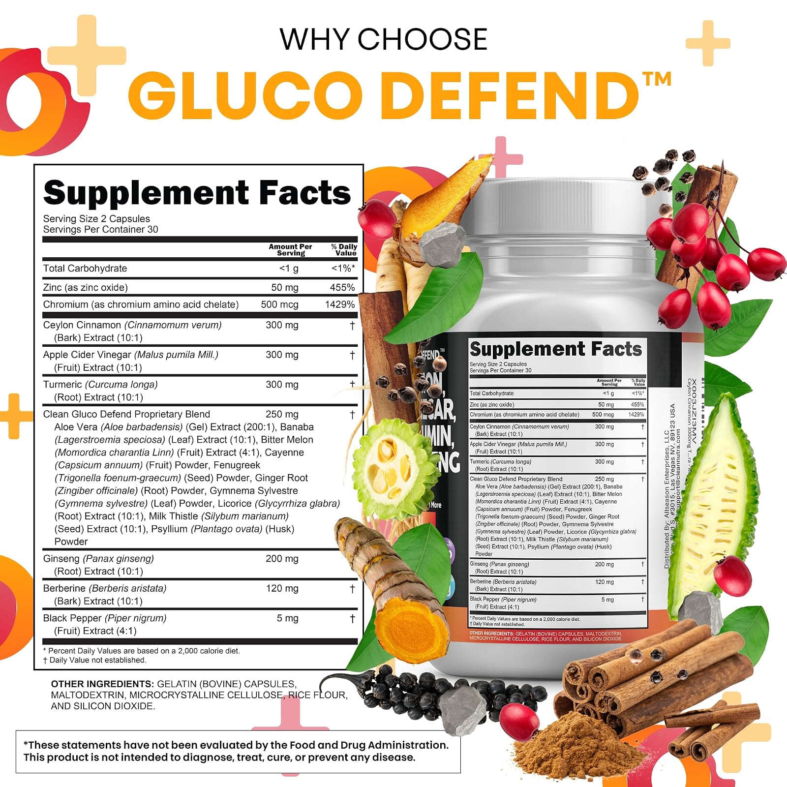 Clean Nutraceuticals Ceylon cinnamon capsules