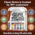 clean nutraceuticals lion's mane capsules
