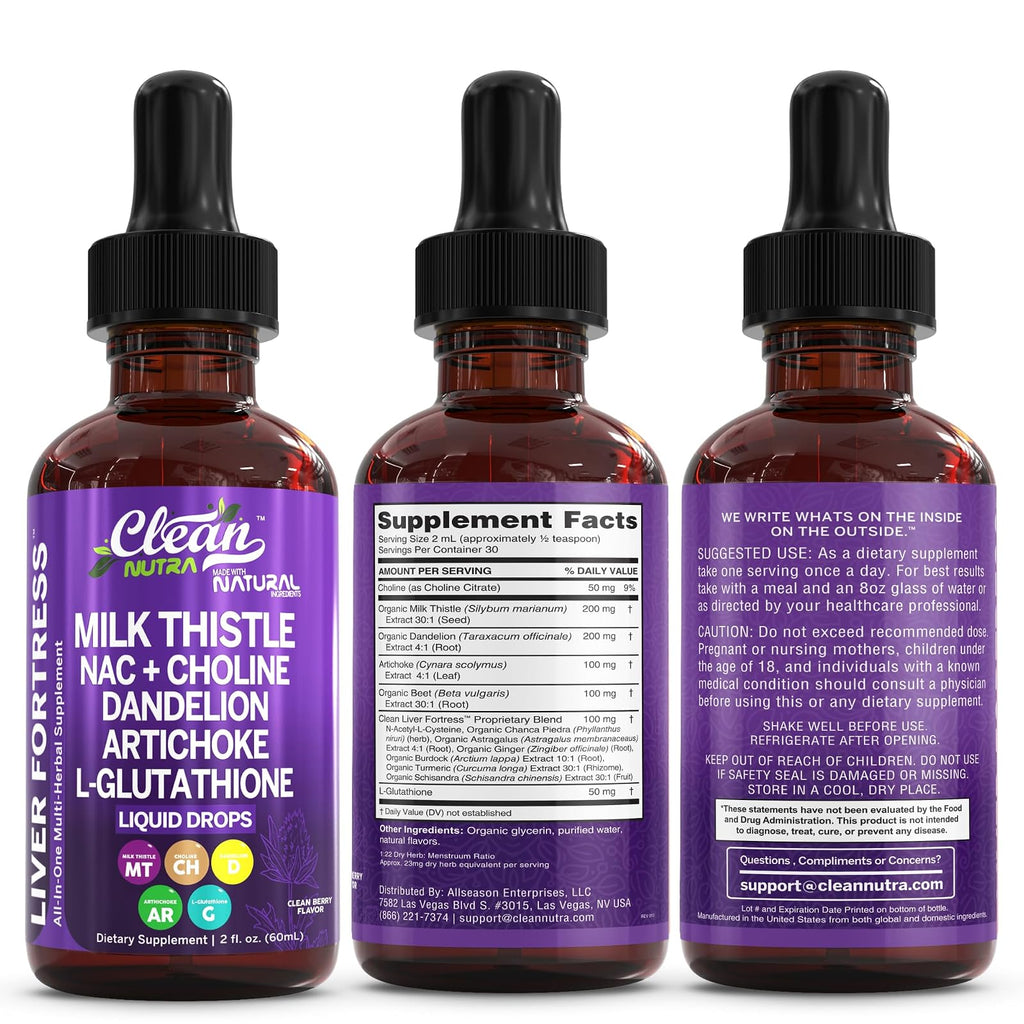 Clean Nutraceuticals milk thistle for overall health