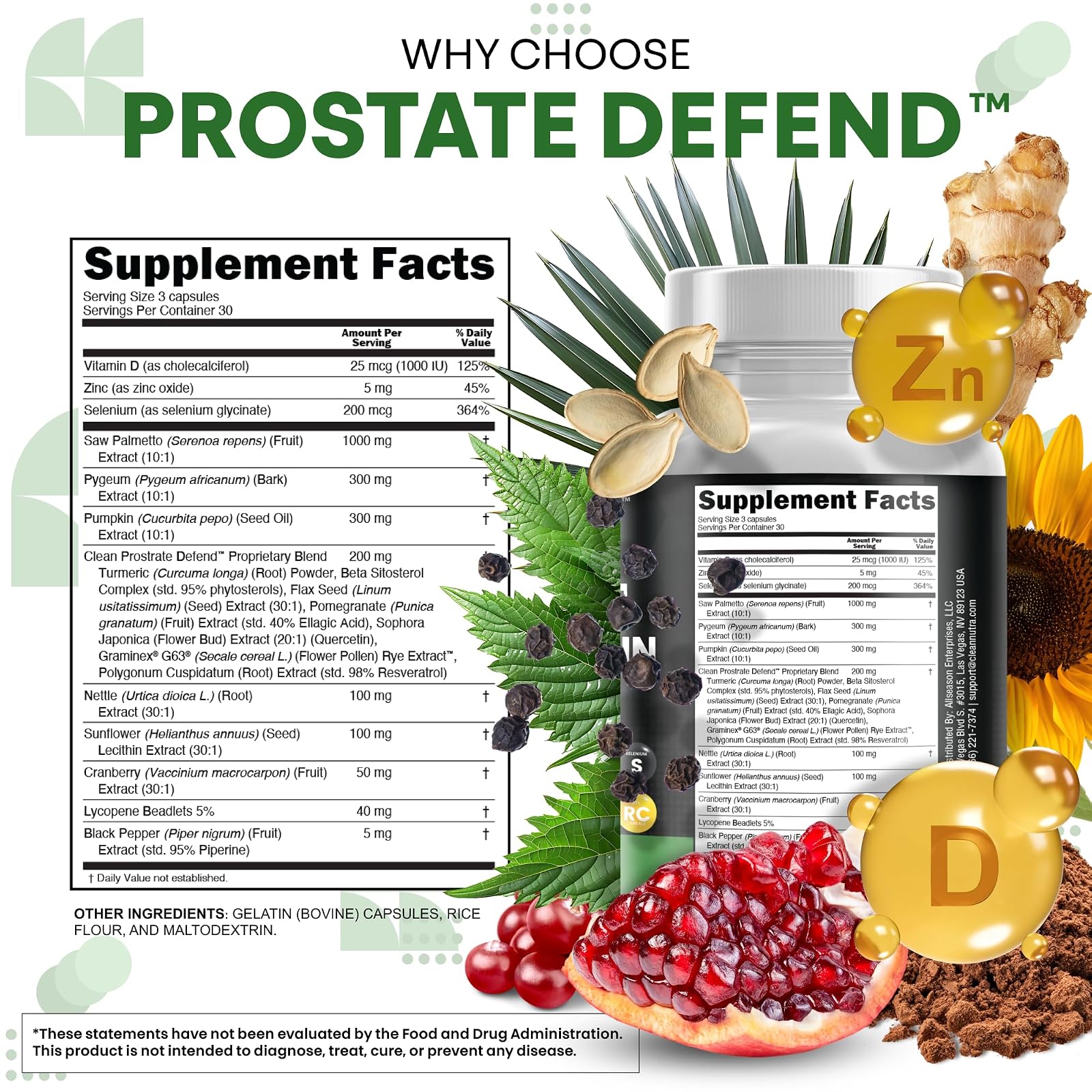 Clean Nutraceuticals saw palmetto extract