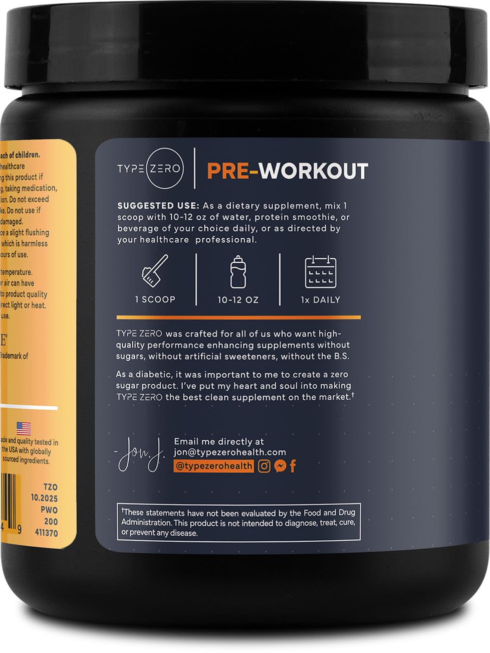 Clean pre workout for athletes
