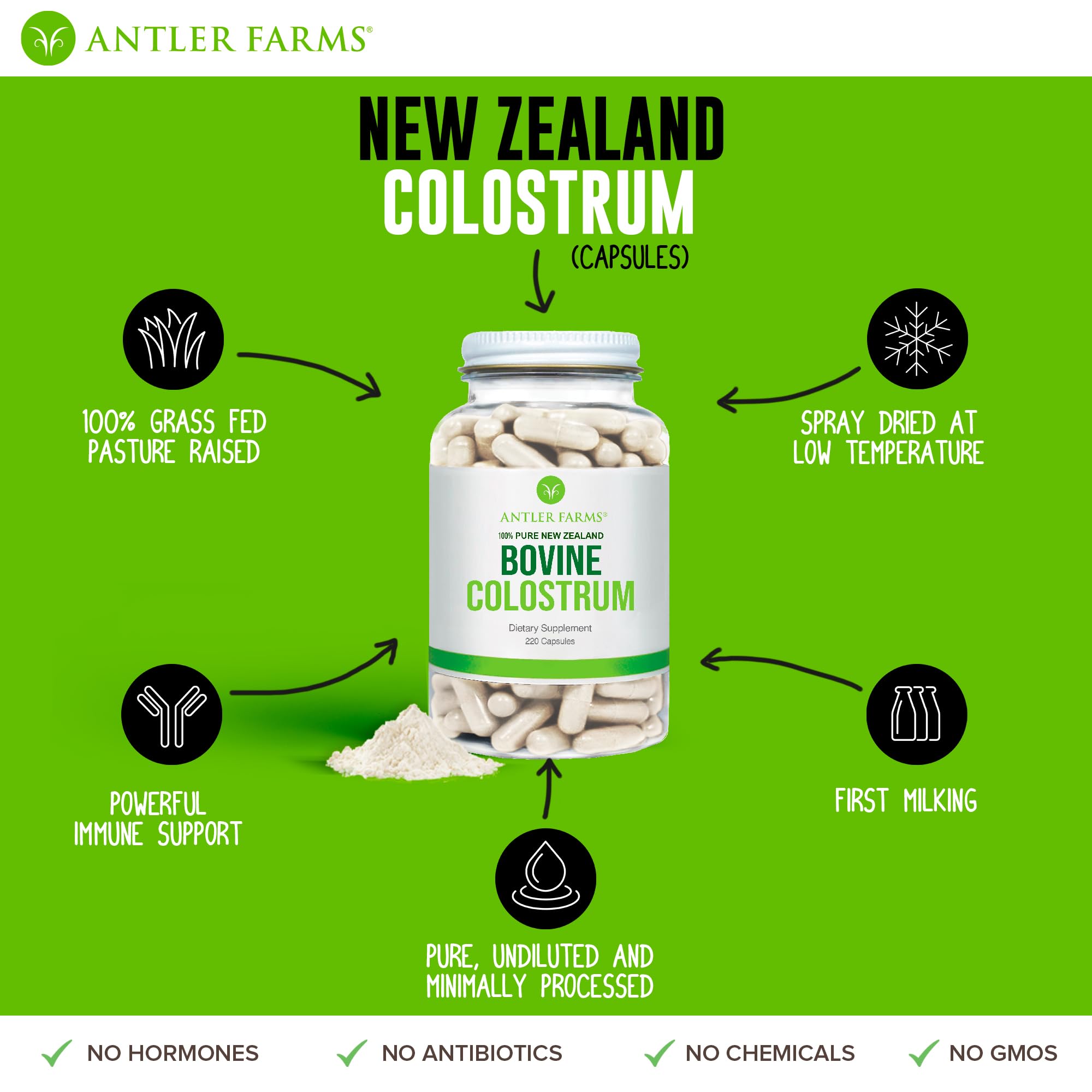 clean sourced colostrum for families