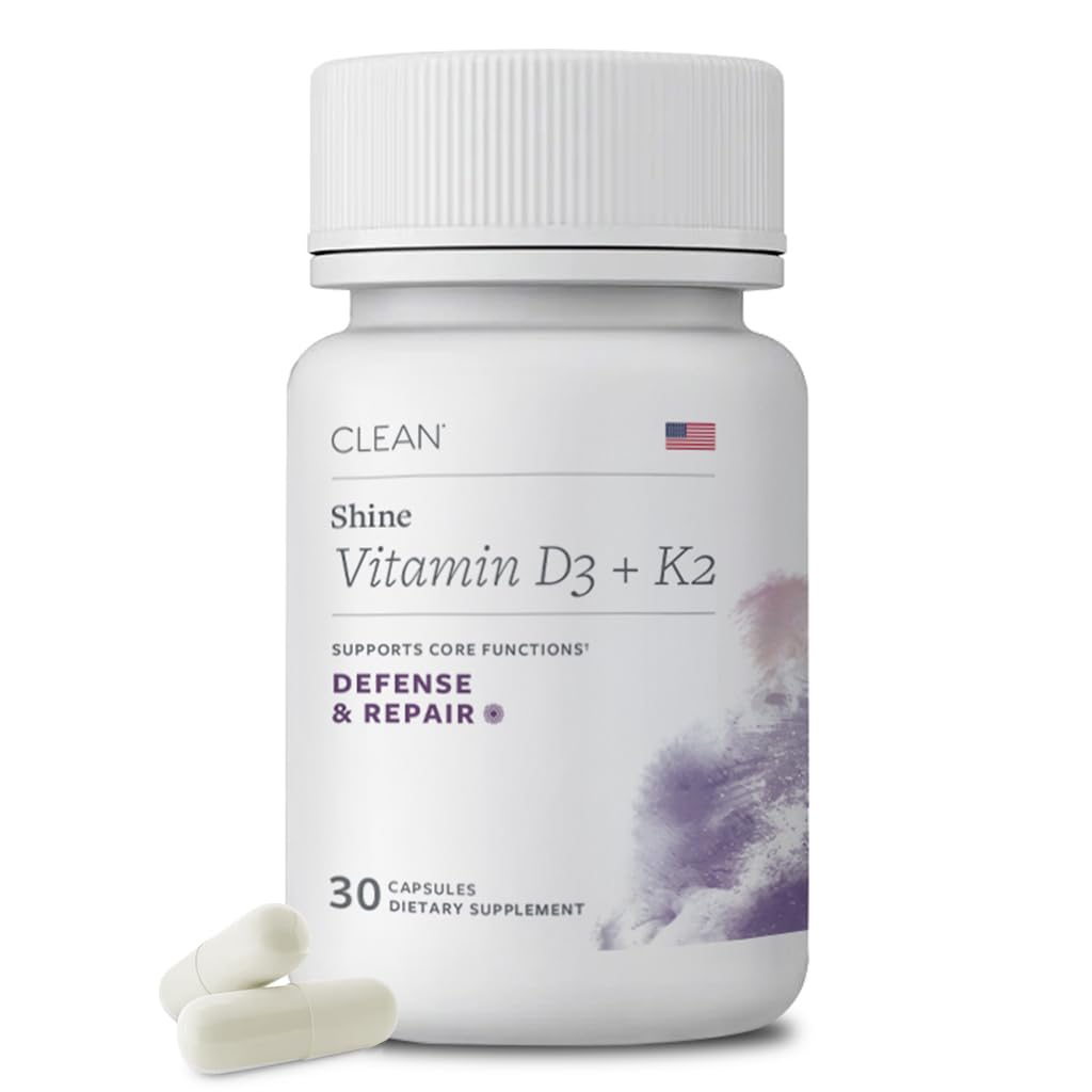 Clean Vitamin D3 K2 capsules for immunity