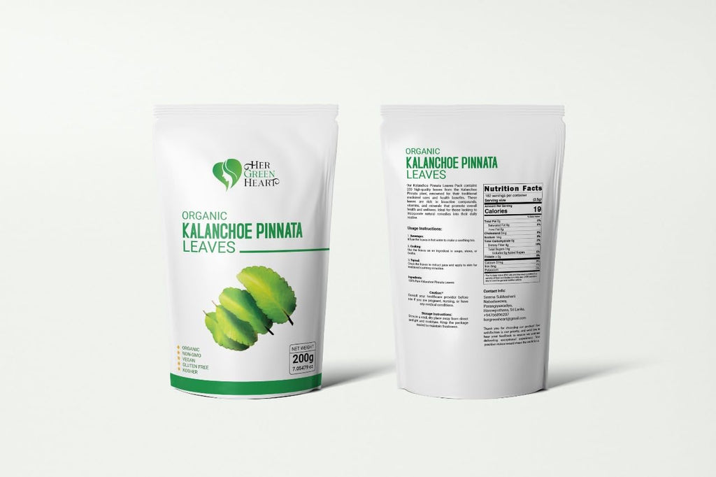 Cleaned Kalanchoe leaf powder uses