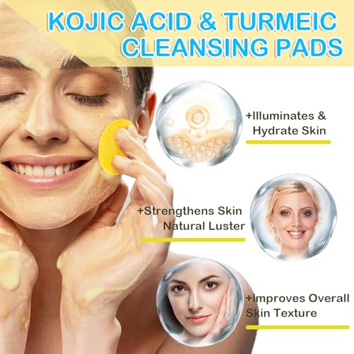 cleansing pads enriched with turmeric and vitamin C