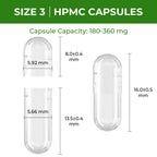 Clear capsules for easy filling