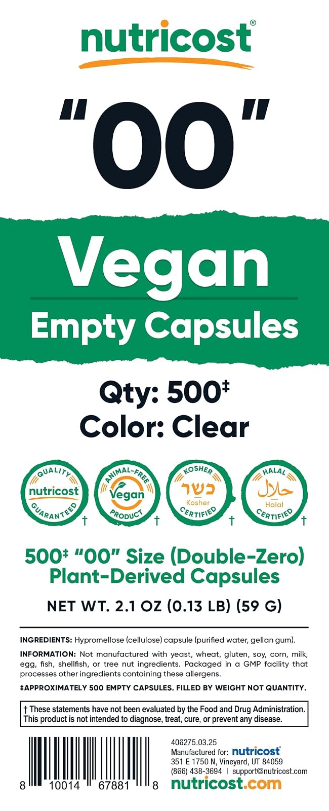 clear capsules for homemade multivitamins