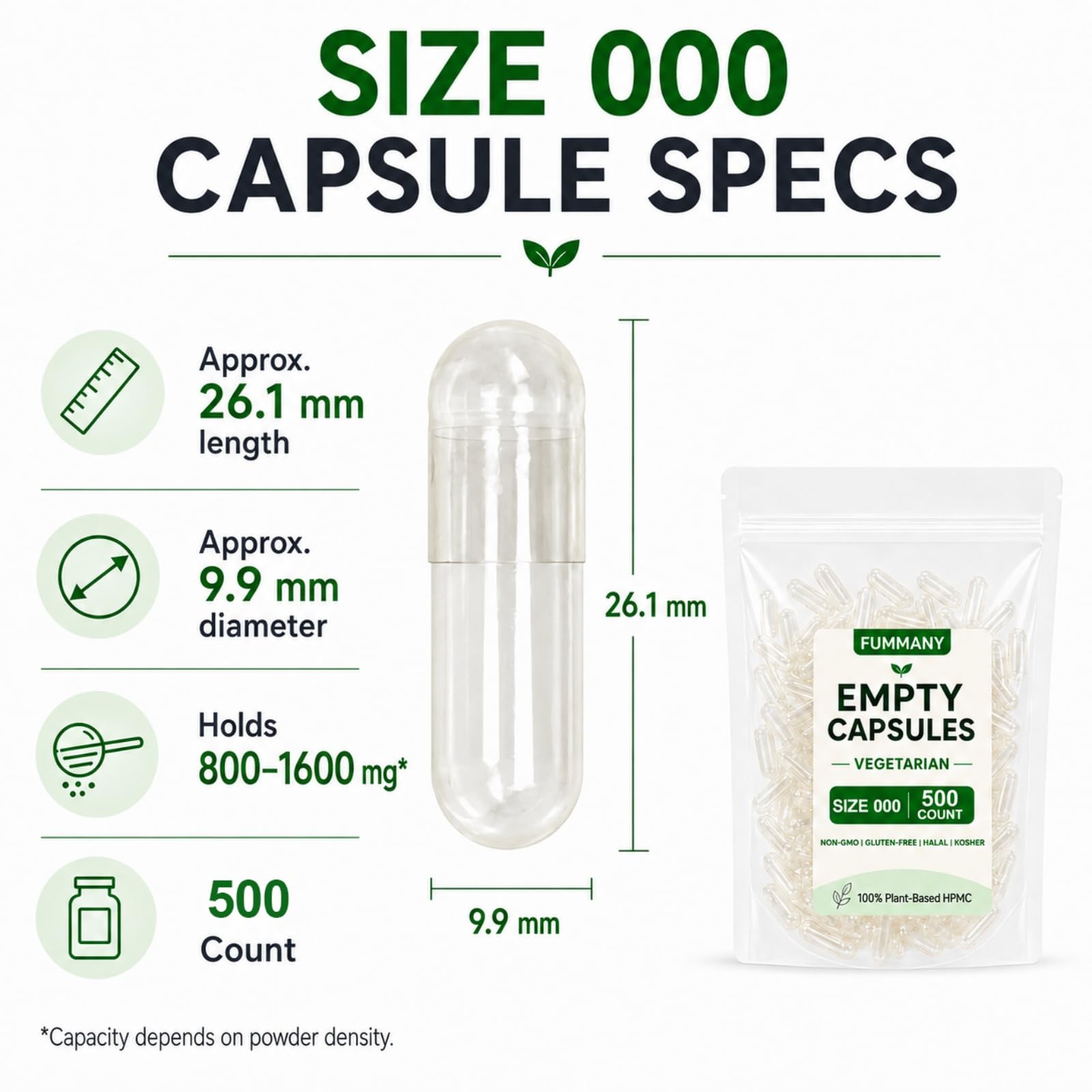 clear capsules for homemade vitamins