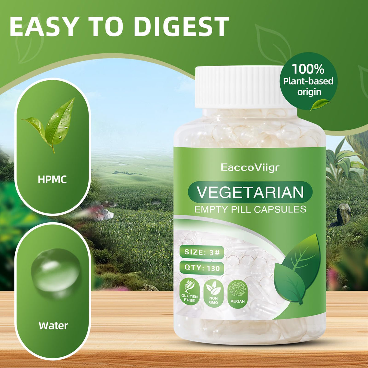 Clear capsules for multivitamin for women
