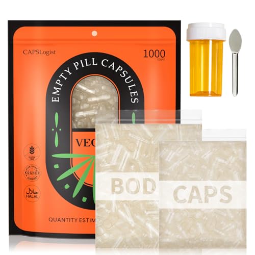 Clear empty capsules for DIY vitamins
