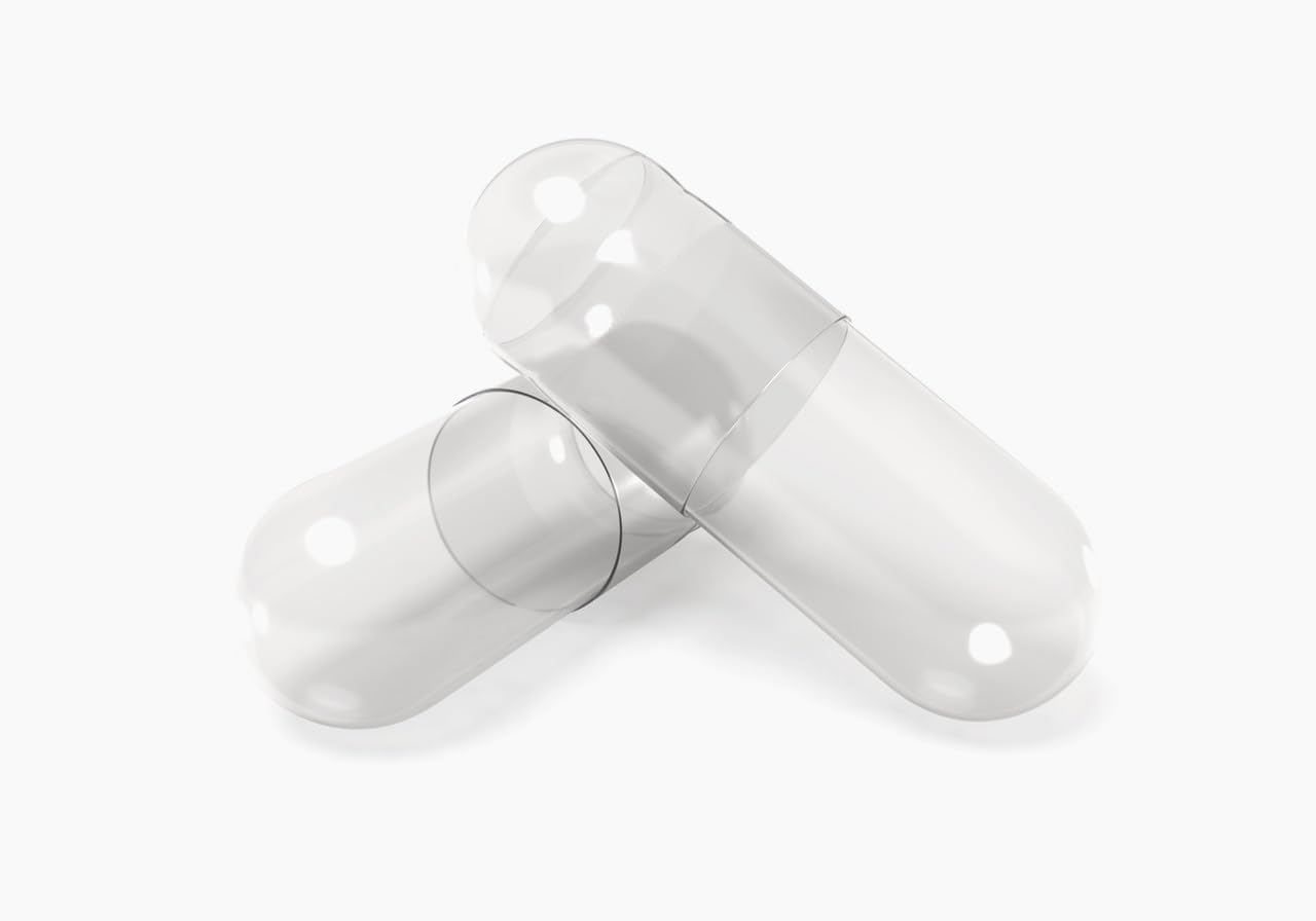 clear empty veggie caps for supplements