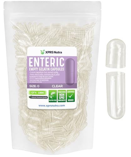 clear enteric coated gel caps
