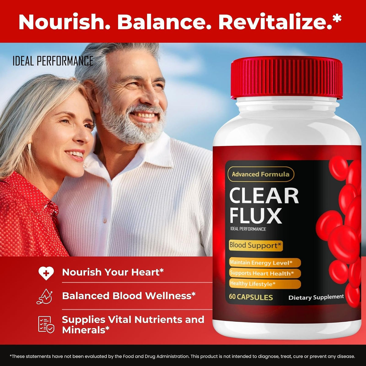 Clear Flux vitamins for overall wellness