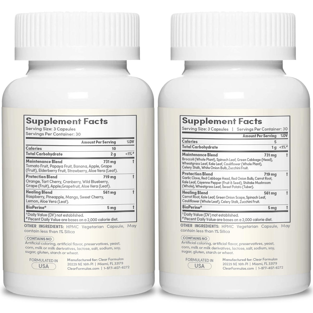 Clear Formulas multivitamins for health