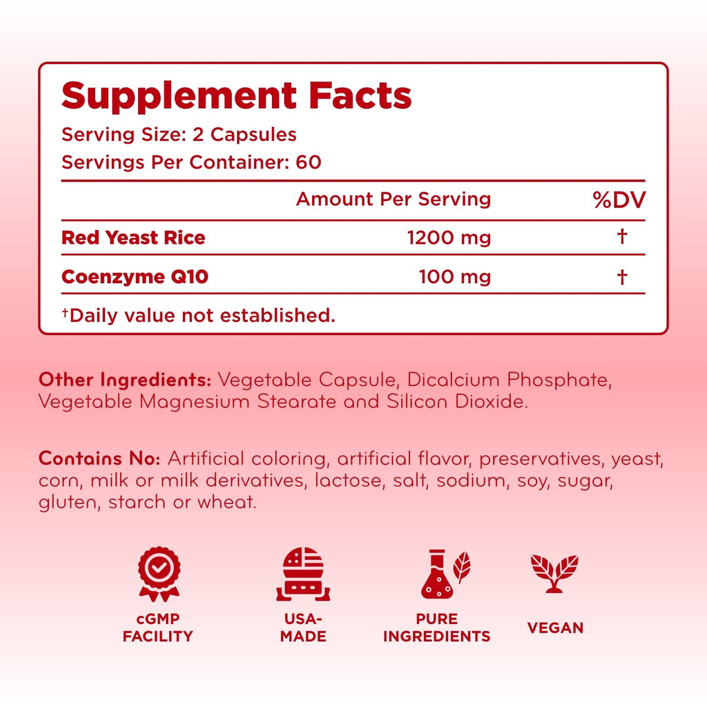 Clear Formulas Red Yeast Rice capsules