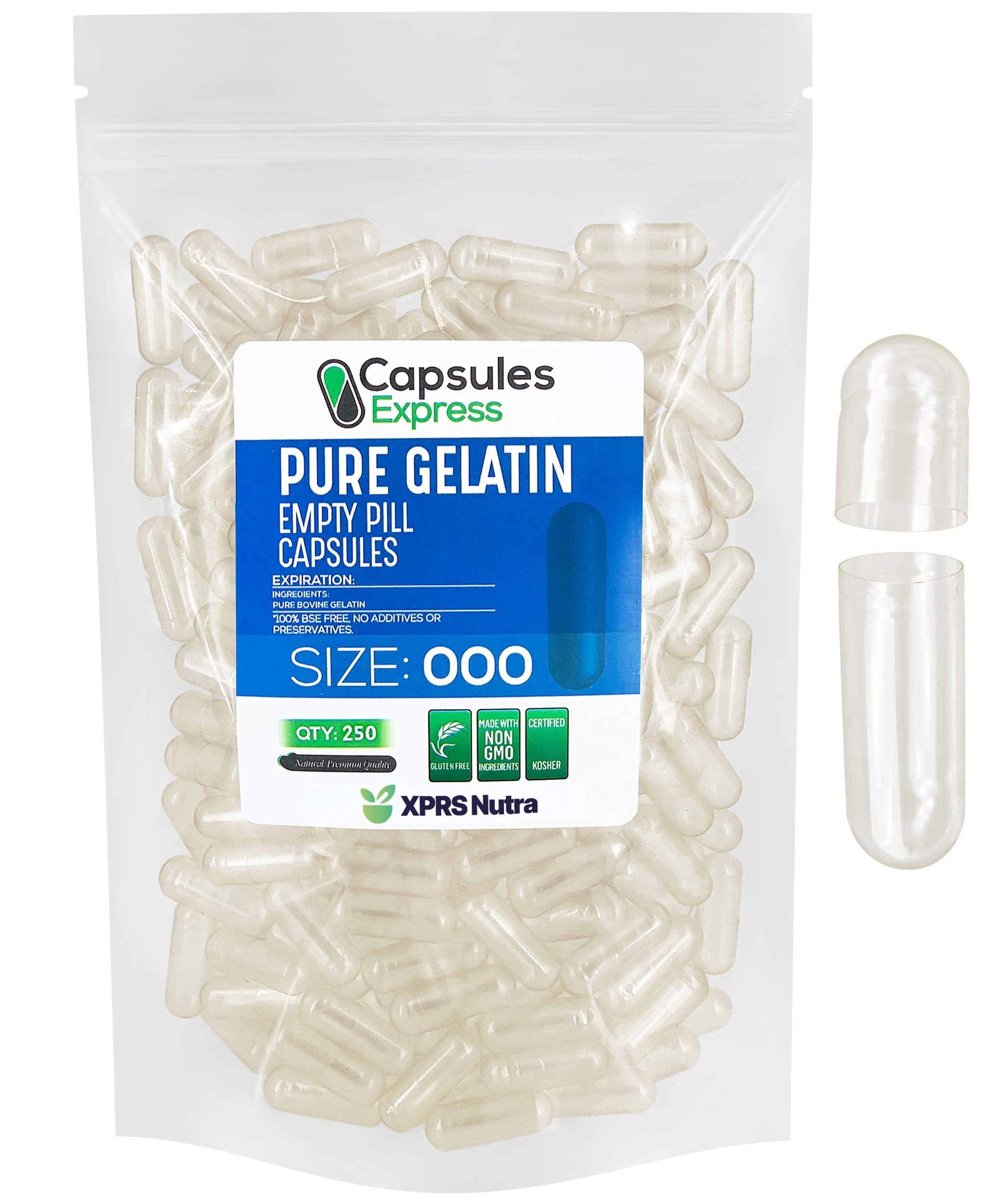 clear gelatin capsules for supplements