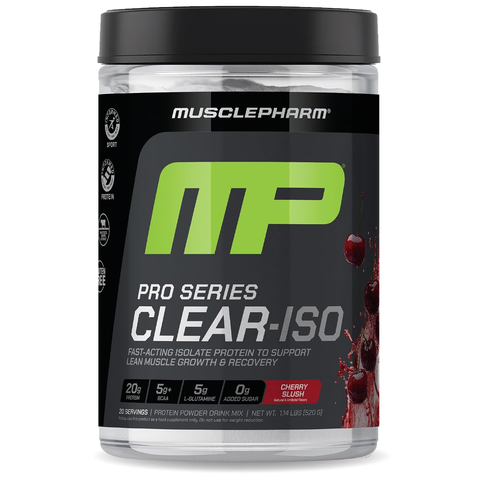 Clear-ISO Cherry Slush whey protein