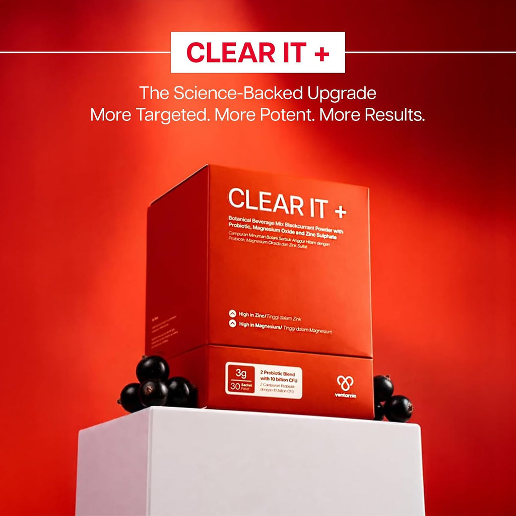 Clear It+ vitamins for balanced skin health