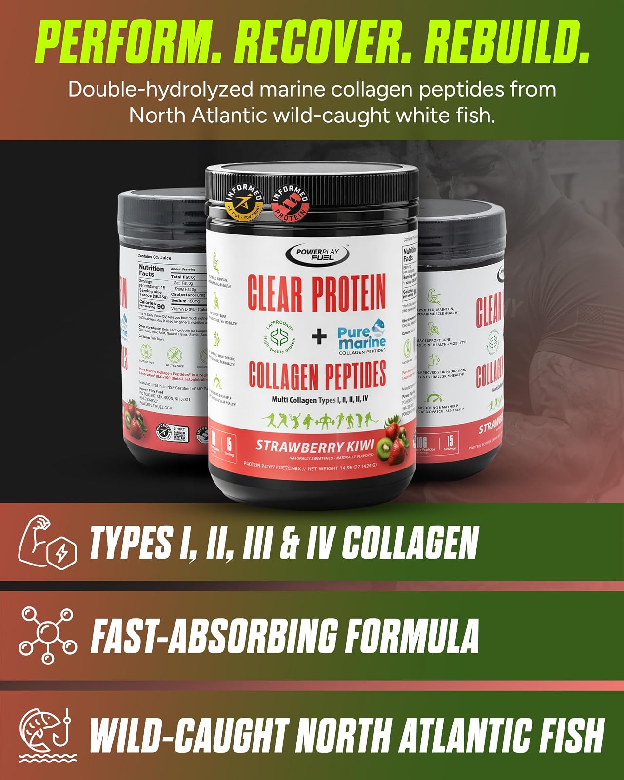 Clear protein powder for daily nutrition