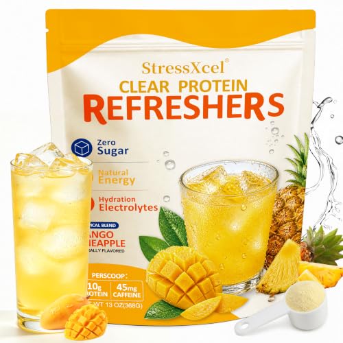 Clear protein refresher powder for workouts