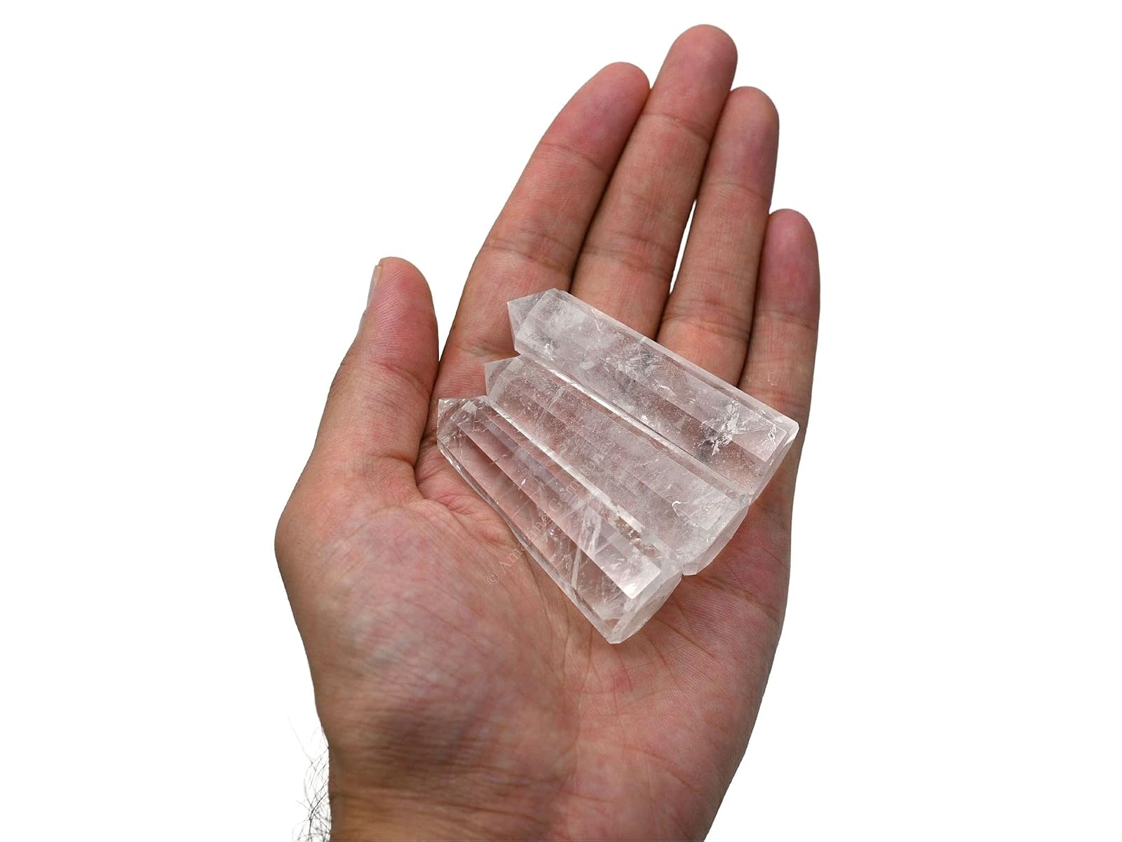 clear quartz tower for meditation