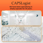 Clear size 0 capsules for supplements