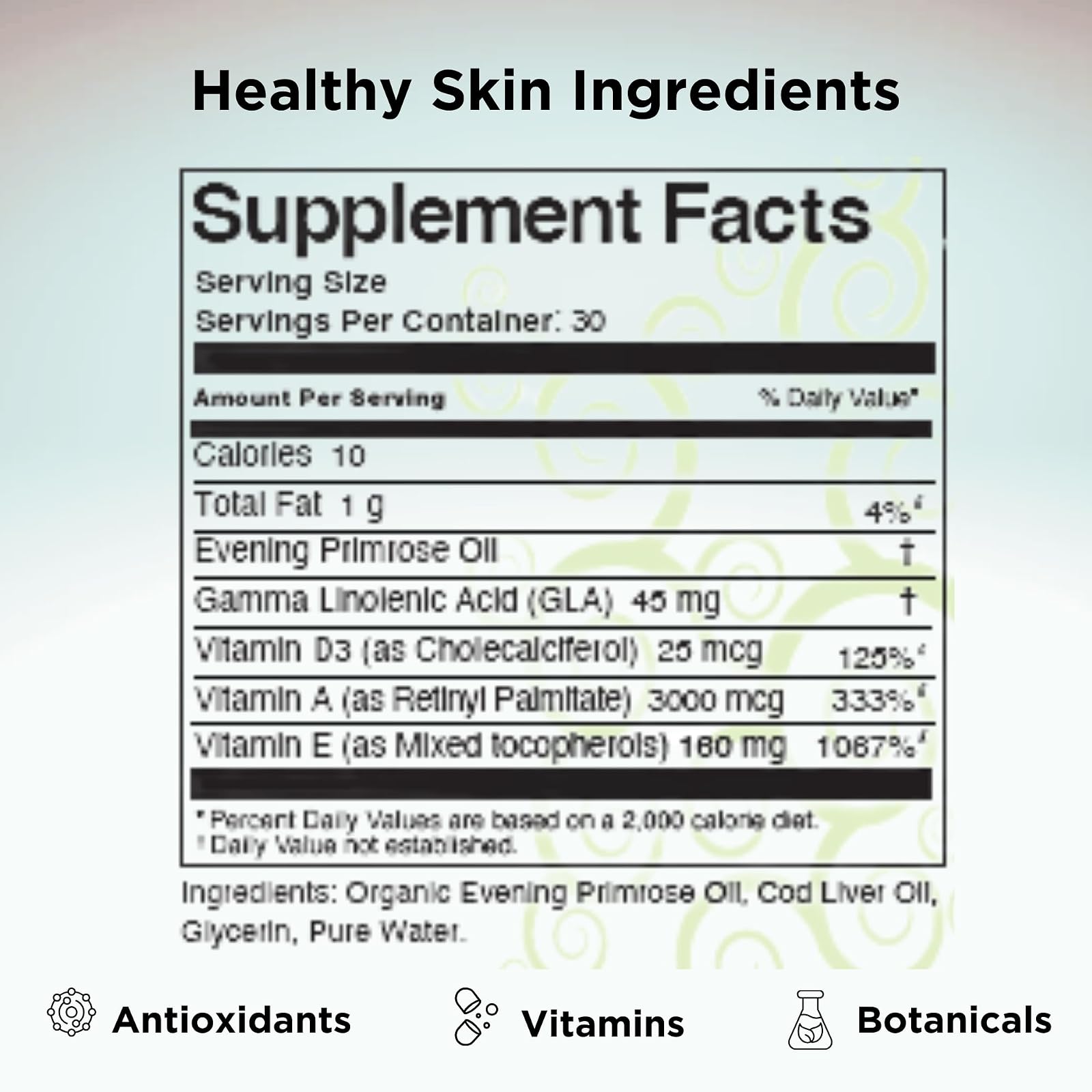 Clear Skin acne vitamin system for skin health