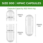 Clear vegan capsules for easy filling