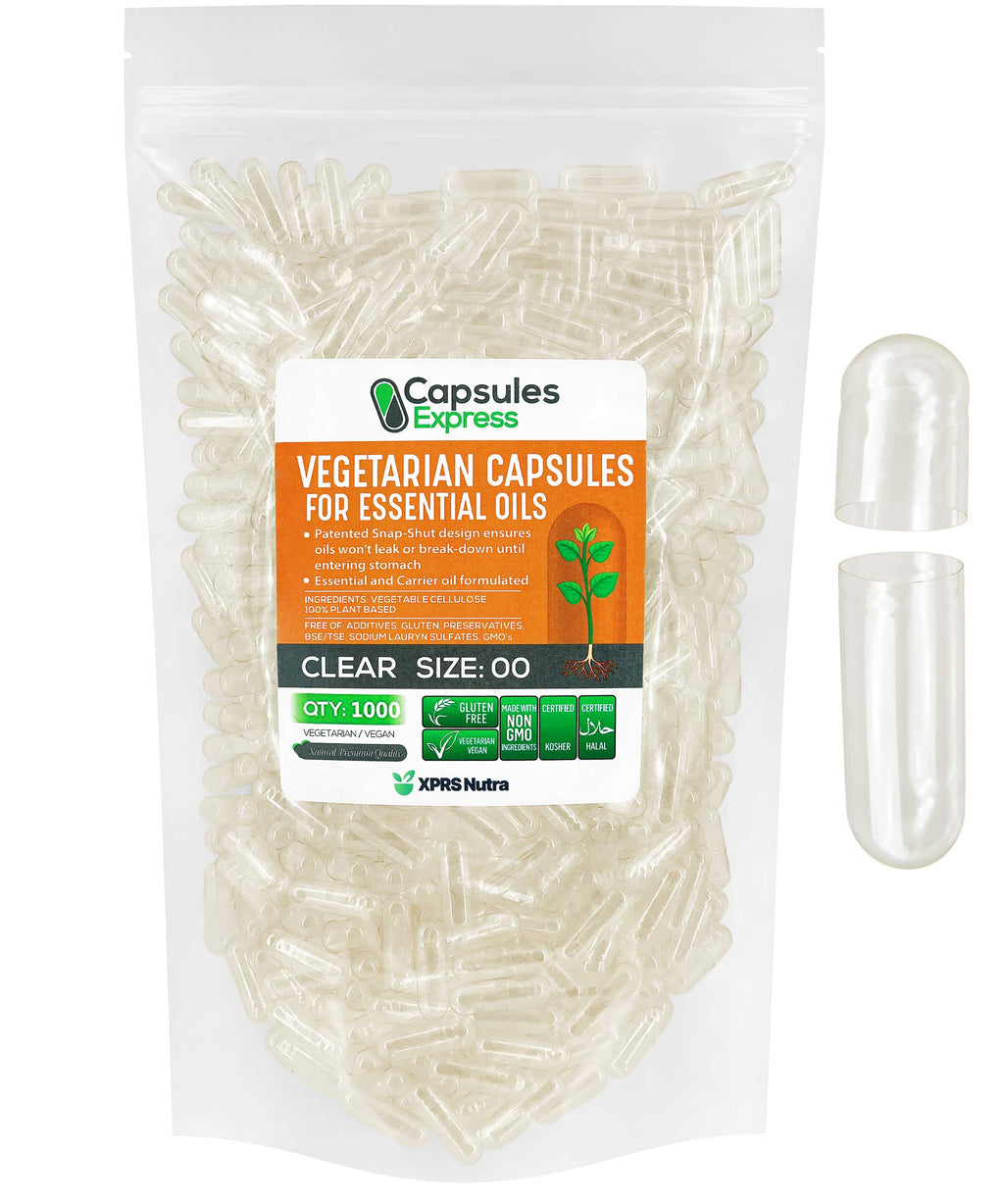 clear vegan capsules for supplements
