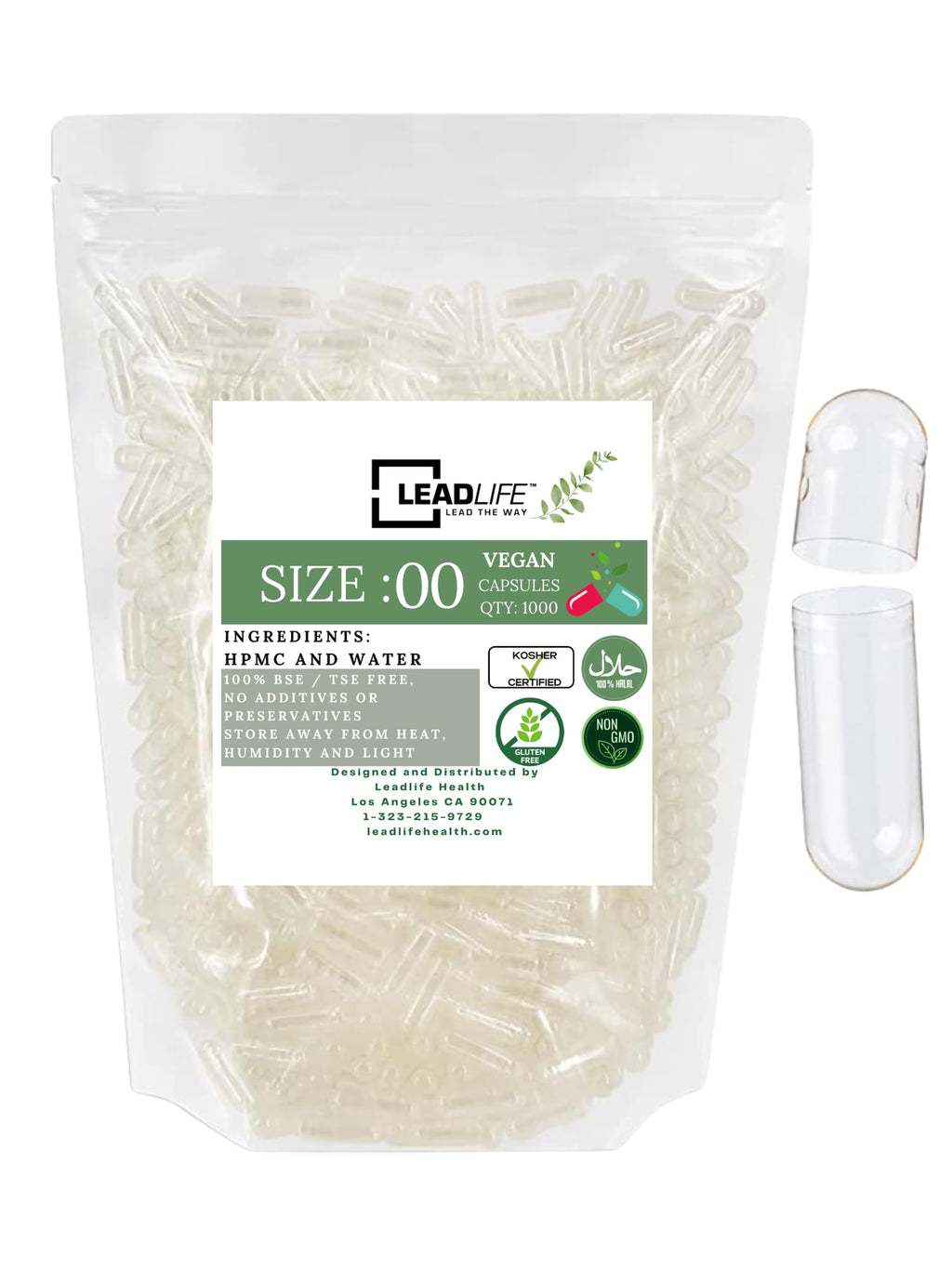 clear vegan capsules for supplements