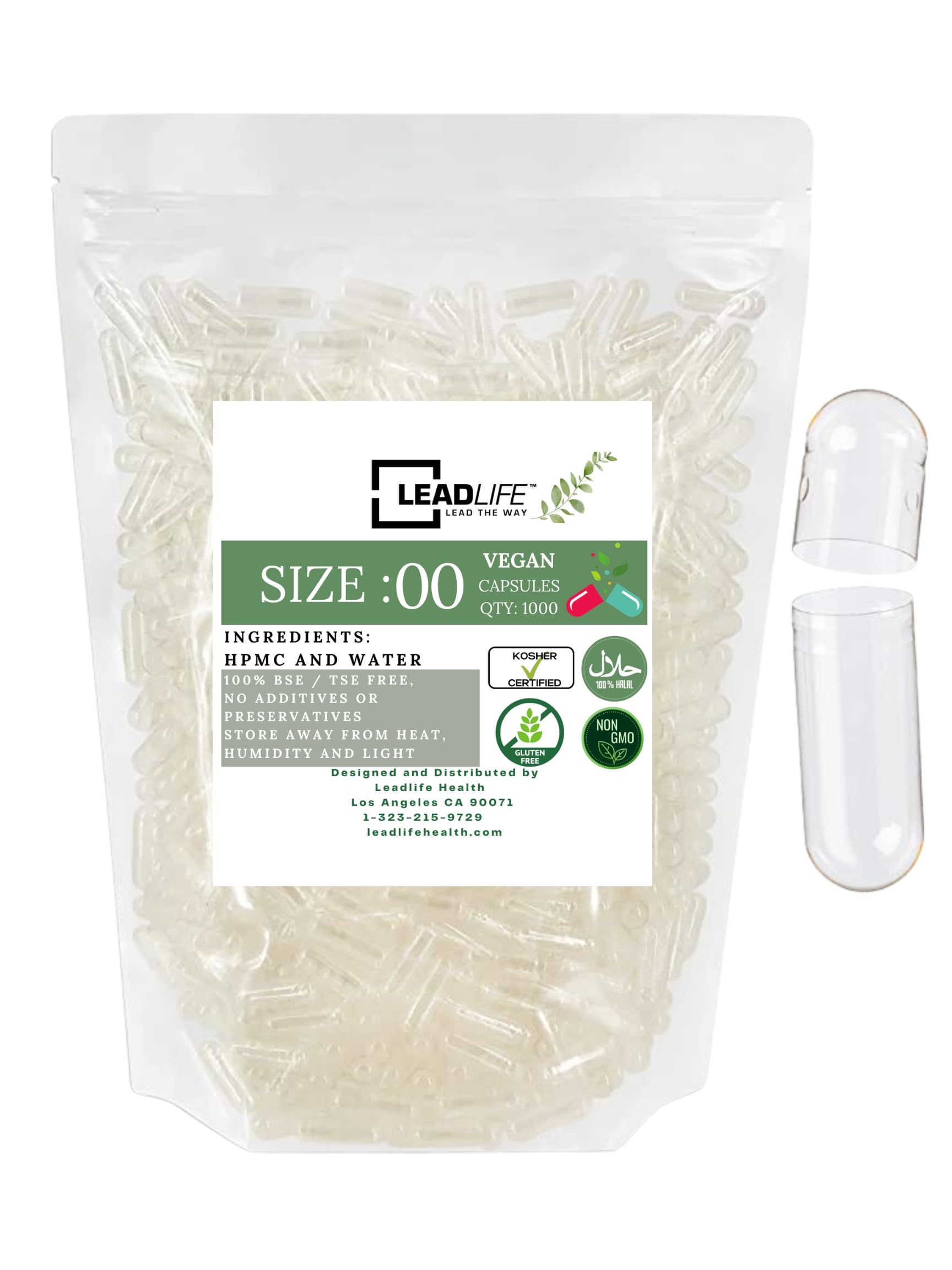 clear vegan capsules for supplements